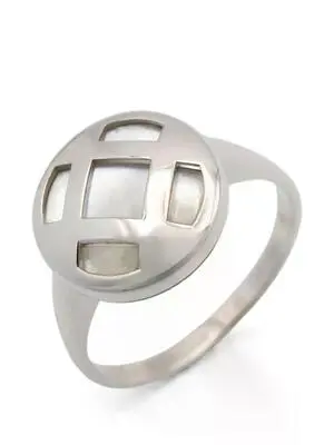 Cartier Pasha Ring In 18kt White Gold With Mother-of-pearl