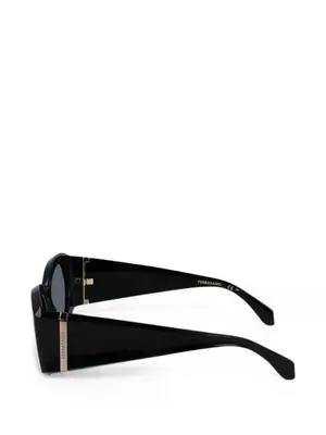 FERRAGAMO Oval-frame Sunglasses