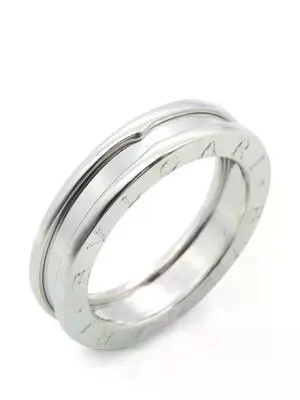 BVLGARI 18k White Gold B.zero1 Ring - Silver