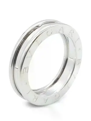 BVLGARI 18k White Gold B.zero1 Ring - Silver