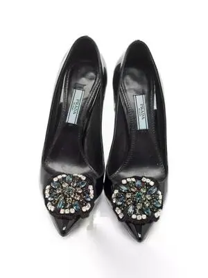 Prada Embellished Pointed-toe Pumps