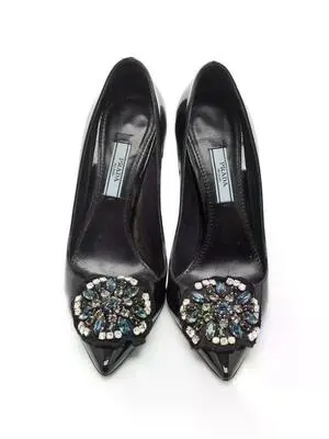 Prada Embellished Pointed-toe Pumps