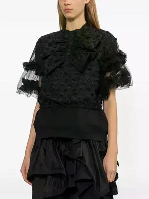Noir Kei Ninomiya Ruffled Sleeveless Blouse