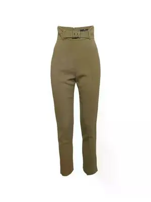 Elisabetta Franchi Crepe Slim-fit Cropped Trousers