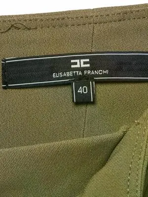 Elisabetta Franchi Crepe Slim-fit Cropped Trousers