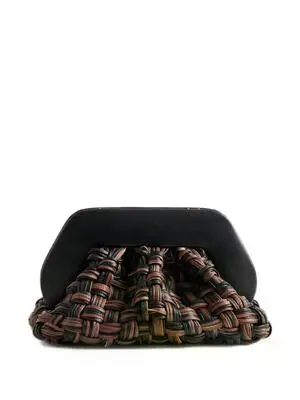 THEMOIRE Bios Woven Clutch Bag - Black