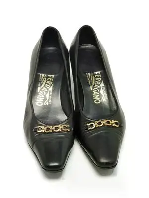 FERRAGAMO Gancini Plaque Pumps