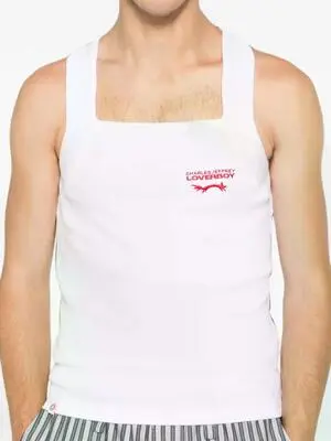 CHARLES JEFFREY Embroidered Cotton Vest