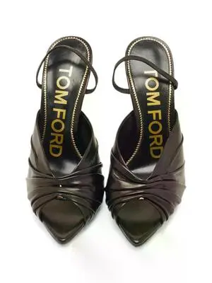 TOM FORD Pleated Slingback Sandals