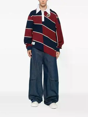 CHARLES JEFFREY Striped Polo Shirt