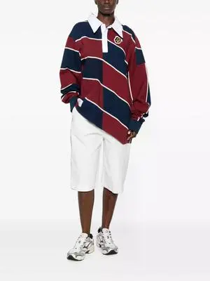 CHARLES JEFFREY Striped Polo Shirt
