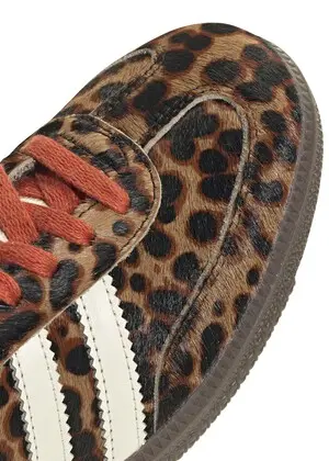 Adidas Samba Og Leopard Print Pony Hair Sneakers