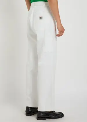 BODE Knolly Straight-leg Jeans - White