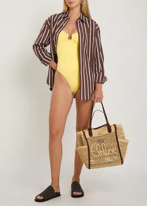 AWAY THAT DAY Cannes One-piece Swimsuit - Yellow