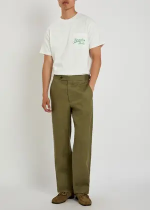 BODE Straight-leg Linen Trousers