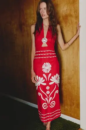 CALA DE LA CRUZ Orly Len Midi Dress