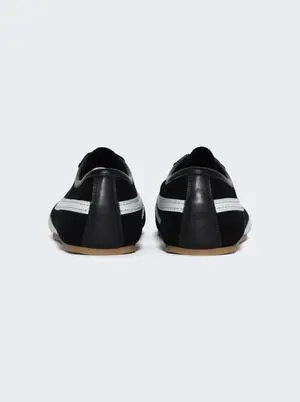 Dries Van Noten Suede And Leather Trim Sneakers - Black