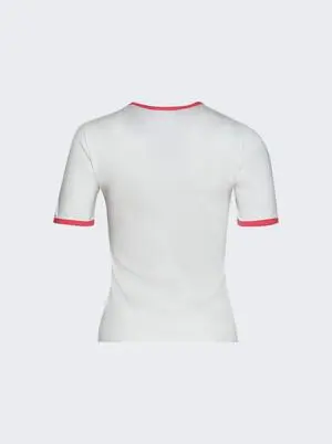 COURRÃ¨GES Courrèges Signature Contrast T-shirt