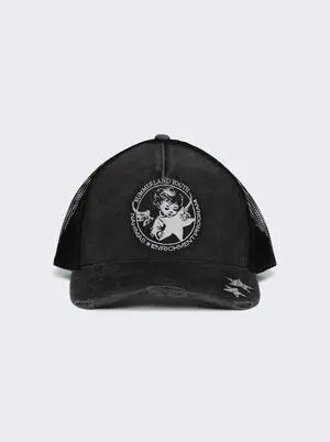 NAHMIAS Youth Enrichment Washed Trucker Hat Worn - Black