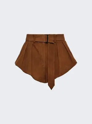 Magda Butrym Flare Shorts - Brown
