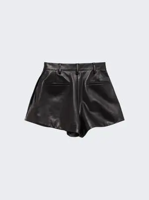 Balenciaga Smooth Light Leather Shorts