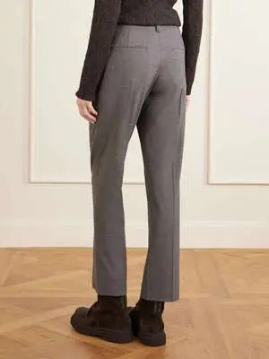 Brunello Cucinelli Tapered Wool-blend Straight-leg Pants