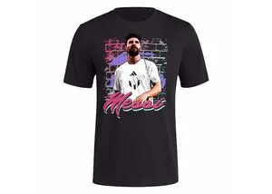 Adidas Messi Mural Tee Shirt - Black