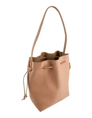 MANSUR GAVRIEL Burgundy Leather Drawstring Shoulder Bag - Pink