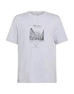 Brunello Cucinelli T-shirt Light Size Cotton - Grey