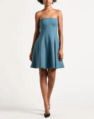 Paul & Joe Slate Wool Blend Strapless Mini Dress