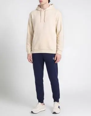 EA7 Cotton French Terry Hooded Sweatshirt - White