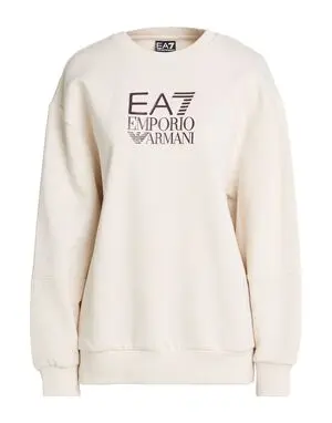EA7 Sweatshirt Ivory Size Cotton, Polyester