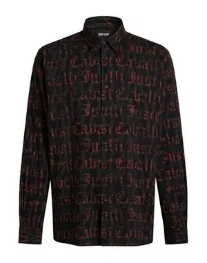 Just Cavalli Shirt Size Cotton, Viscose - Black