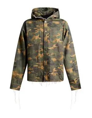 DISCLAIMER Denim Outerwear Military Size Cotton