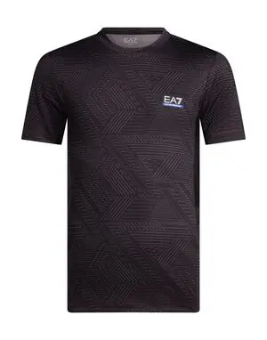 EA7 T-shirt Charcoal Size Polyester, Elastane