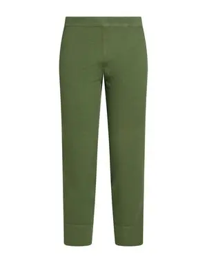 120% Lino Linen, Cotton, And Elastane Tapered Cropped Pants