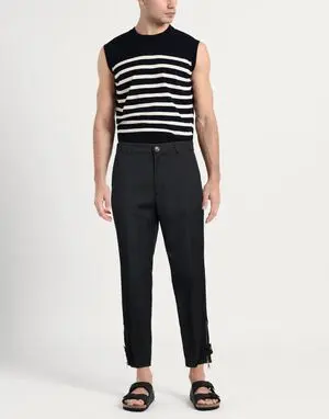 Versace Polyester Tapered Leg Pants With Zip Detail