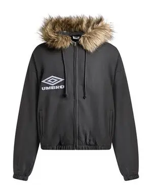 UMBRO Sweatshirt Charcoal Size Cotton - Grey