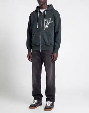 Aries Sweatshirt Charcoal Size Cotton