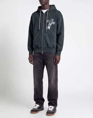Aries Sweatshirt Charcoal Size Cotton