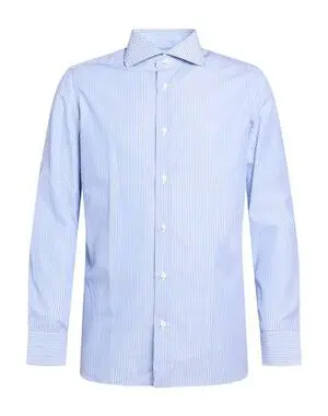 LUIGI BORRELLI NAPOLI Shirt Light Size Cotton - Blue