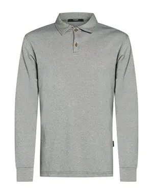 TAKESHY KUROSAWA Polo Shirt Light Brown Size Viscose, Polyester, Elastane - Grey