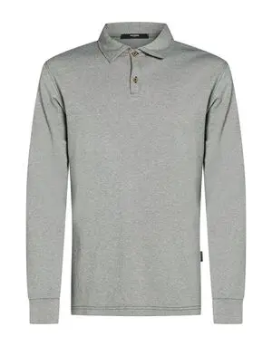 TAKESHY KUROSAWA Polo Shirt Light Brown Size Viscose, Polyester, Elastane - Grey