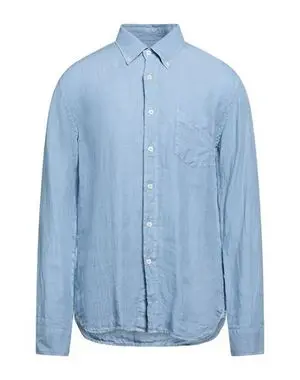 120% Lino Shirt Slate Size Linen - Blue