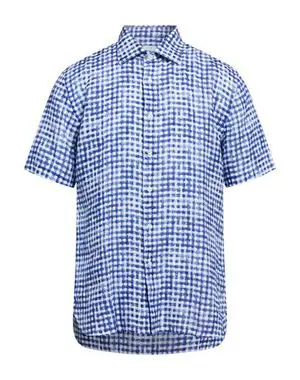 120% Lino Shirt Bright Size Linen - Blue