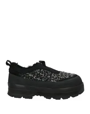 Diemme Badia Basso Shearling Ankle Boots Size Rubber, Textile Fibers, Leather - Black