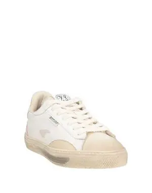 ENTERPRISE JAPAN Leather And Nubuck Low-top Sneakers With Shearling Lining