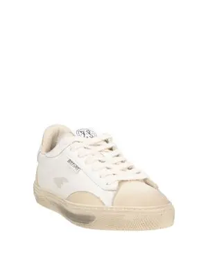 ENTERPRISE JAPAN Leather And Nubuck Low-top Sneakers With Shearling Lining