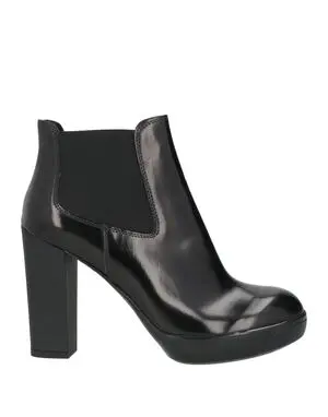 Hogan Chelsea Boots In Glossed Leather - Black