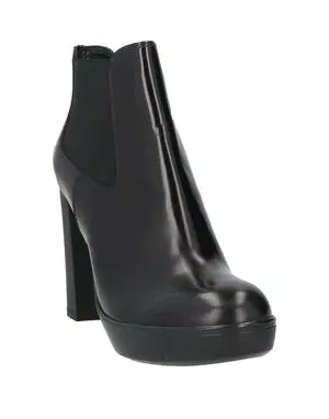 Hogan Chelsea Boots In Glossed Leather - Black